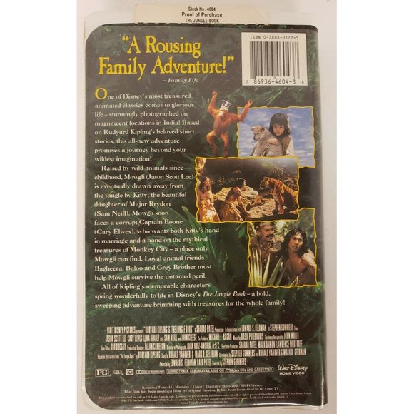 Disney, TheJungleBook, JasonScott | Media | Vhs Tape The Jungle Book ...